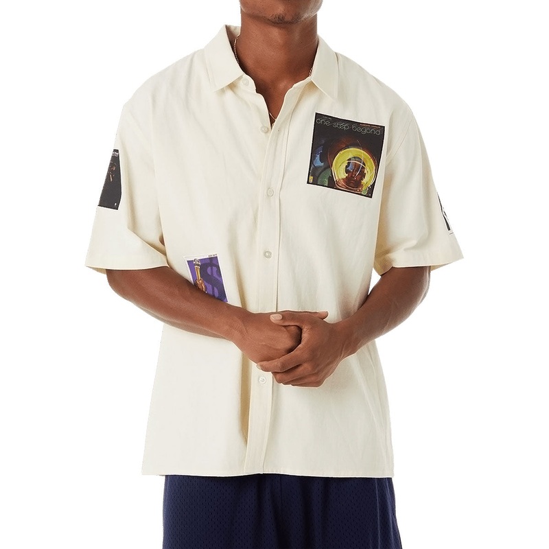 HUF Stax Patches Button Up Shirt - Natural - Your Action Sports Shop ...