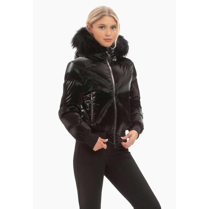 Kelly by Sissy Sydney Down Ski Jacket in Black with Fur - Your Action ...