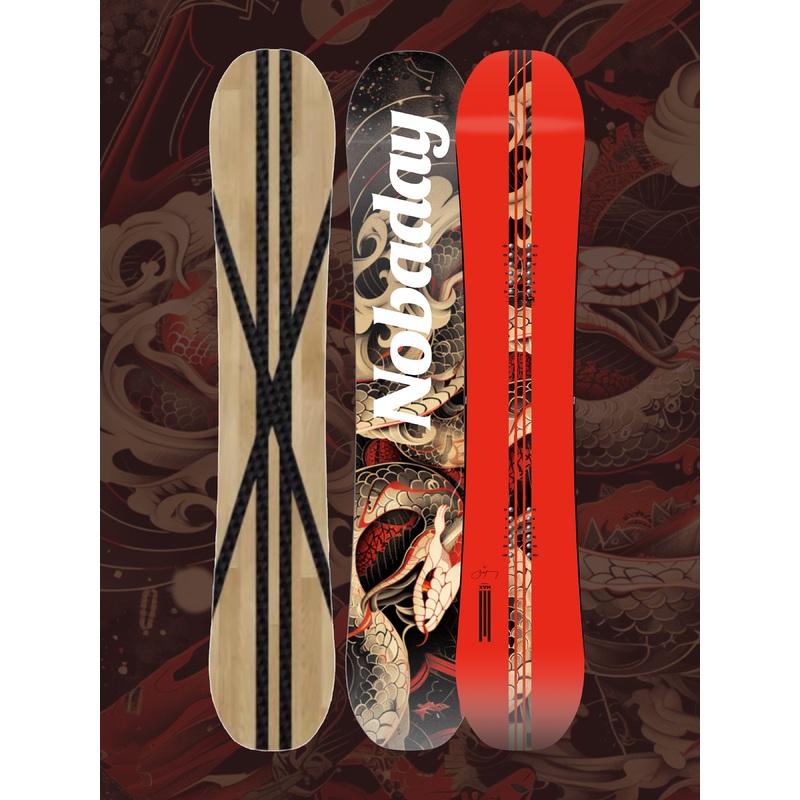 Nobaday Max Red Serpent Camber Snowboard - Your Action Sports Shop ...